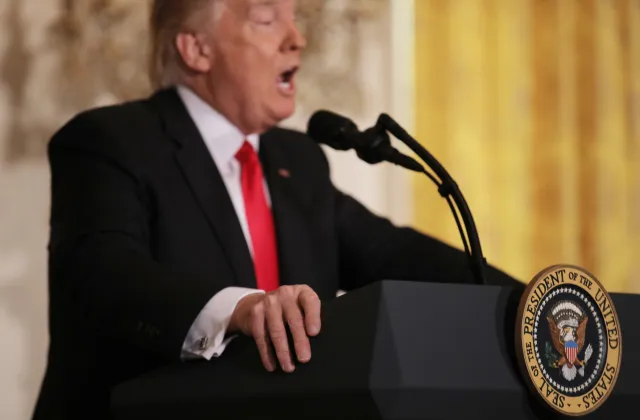 Trump Combats the Press in Fiery News Conference - Newsweek