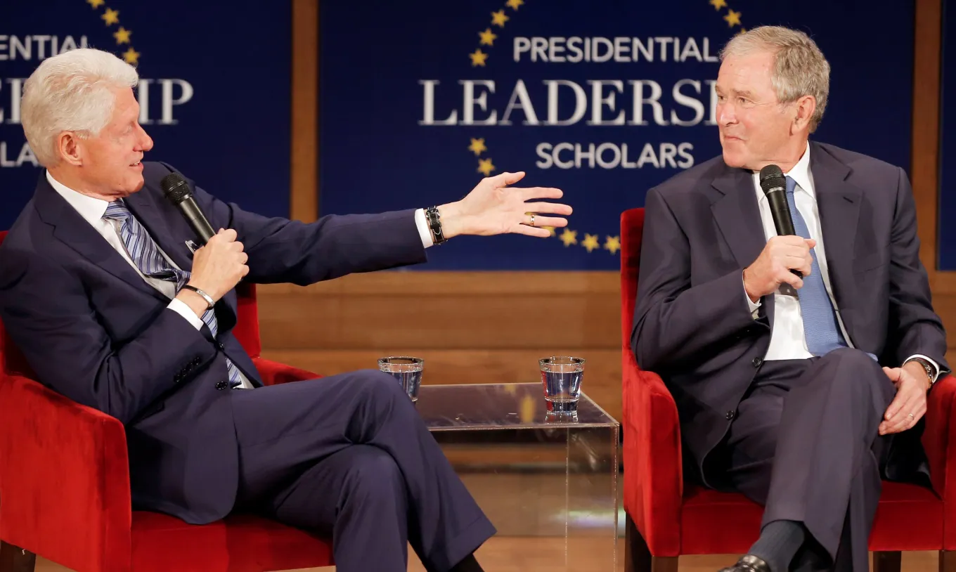 George W. Bush and Bill Clinton Just Had a Three-Hour Love-in and Didn ...