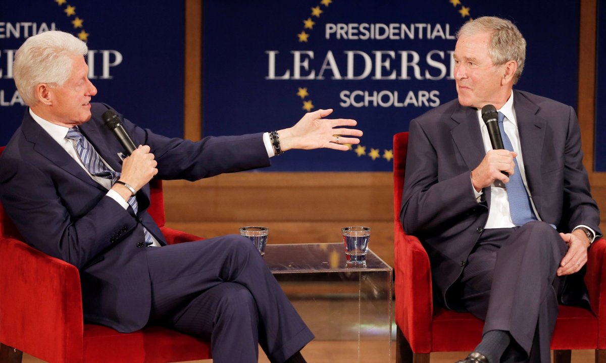 George W. Bush and Bill Clinton Just Had a Three-Hour Love-in and Didn ...