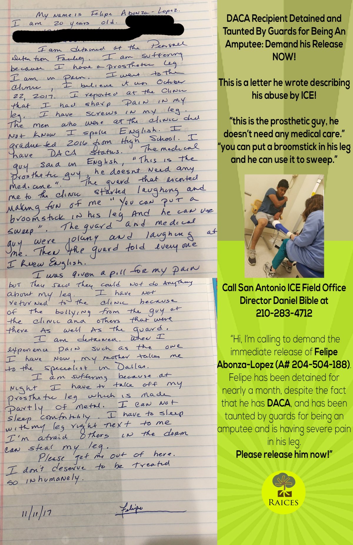 Immigrant Who Had Prosthetic Leg Mocked by Trump Officials to Be Freed ...