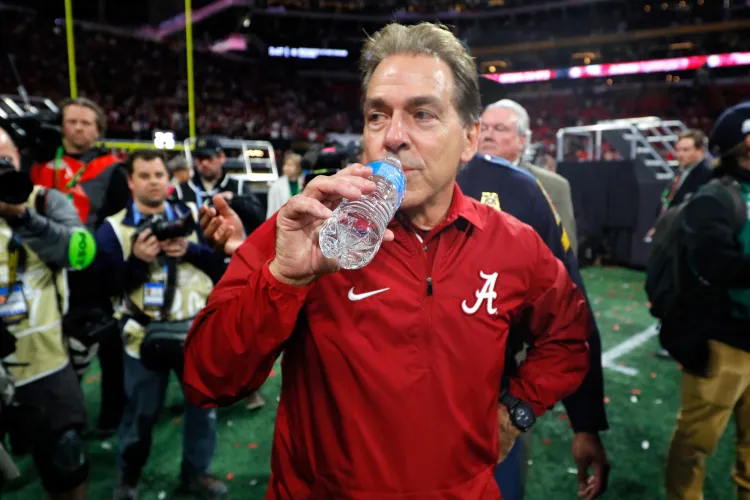 Watch Nick Saban Smile: Alabama Coach Drops Mask as National ...