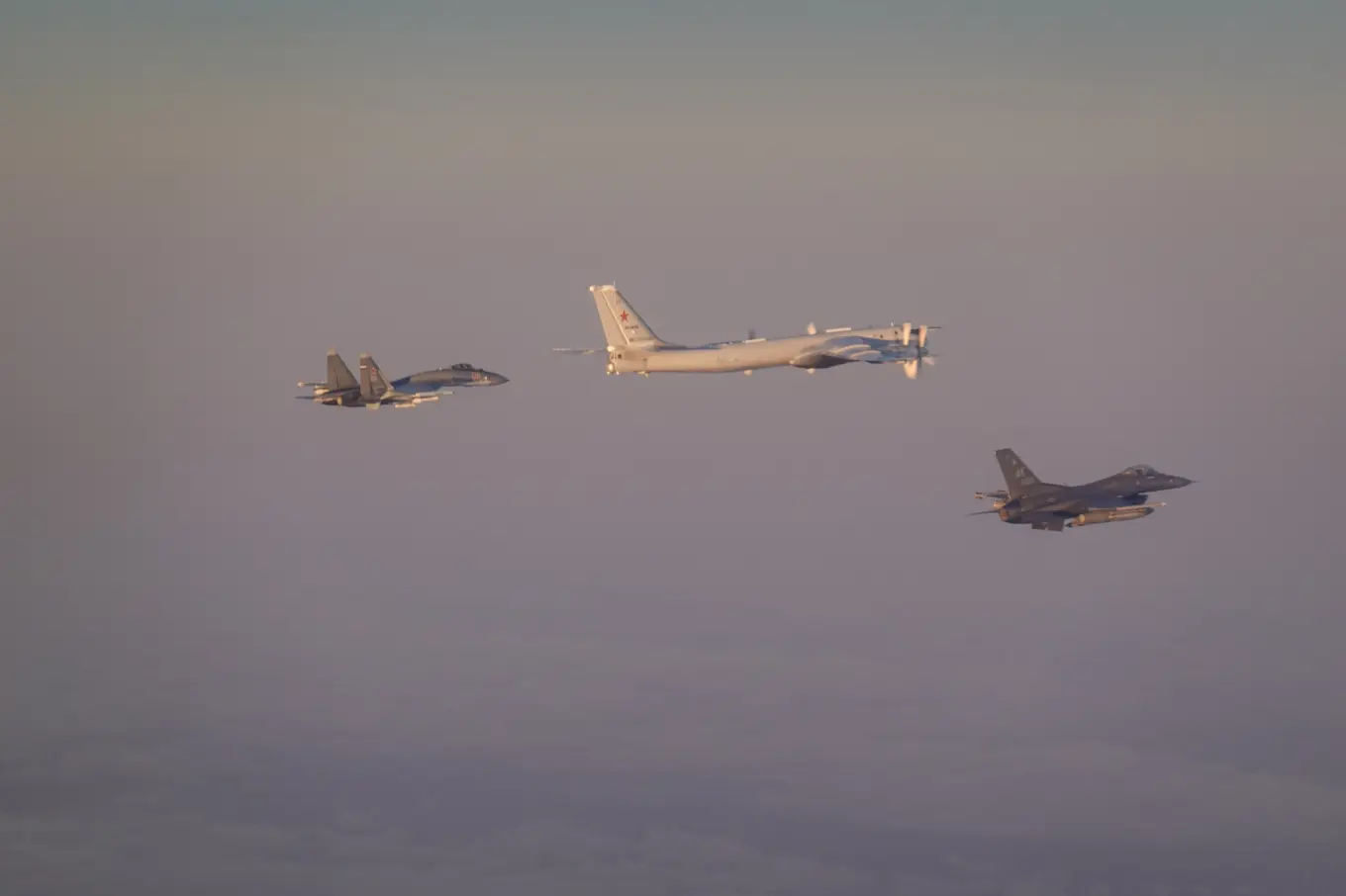 Images Show NORAD Planes Escort Russian Aircraft Near Alaska - Newsweek