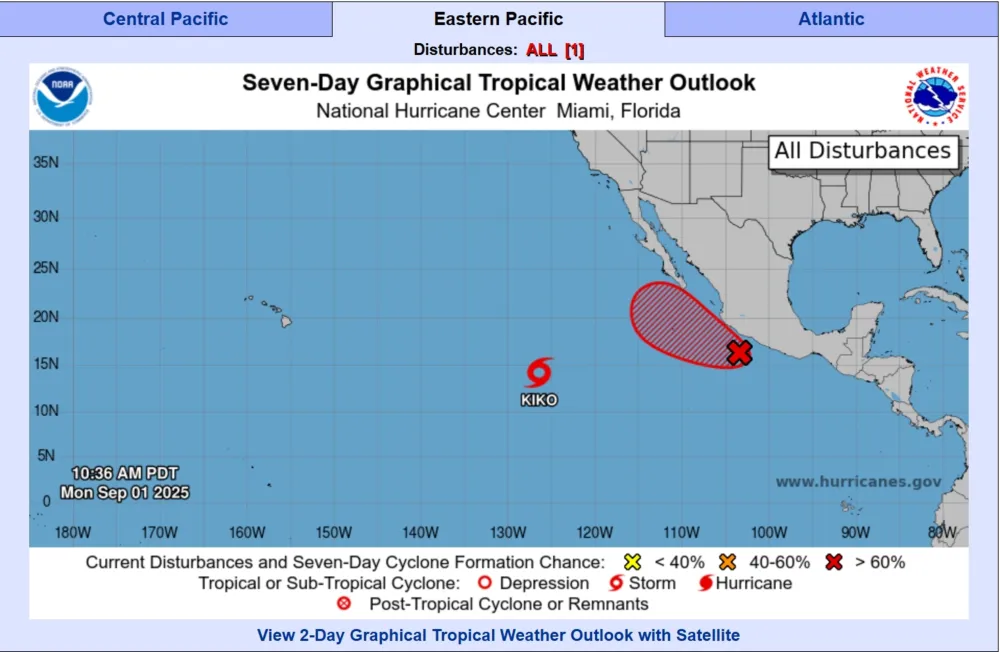 Potential Tropical Storm Lorena Path as Storm Takes Shape - Newsweek