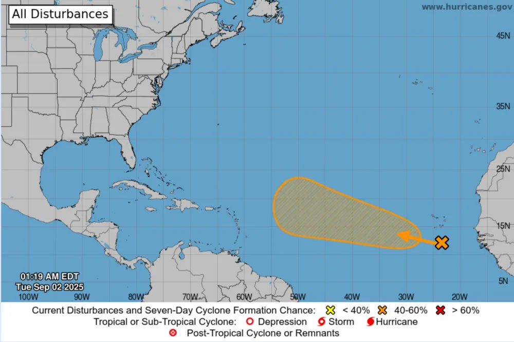 Tropical Storm Gabrielle Path, Update As Storm Chances Surge in ...