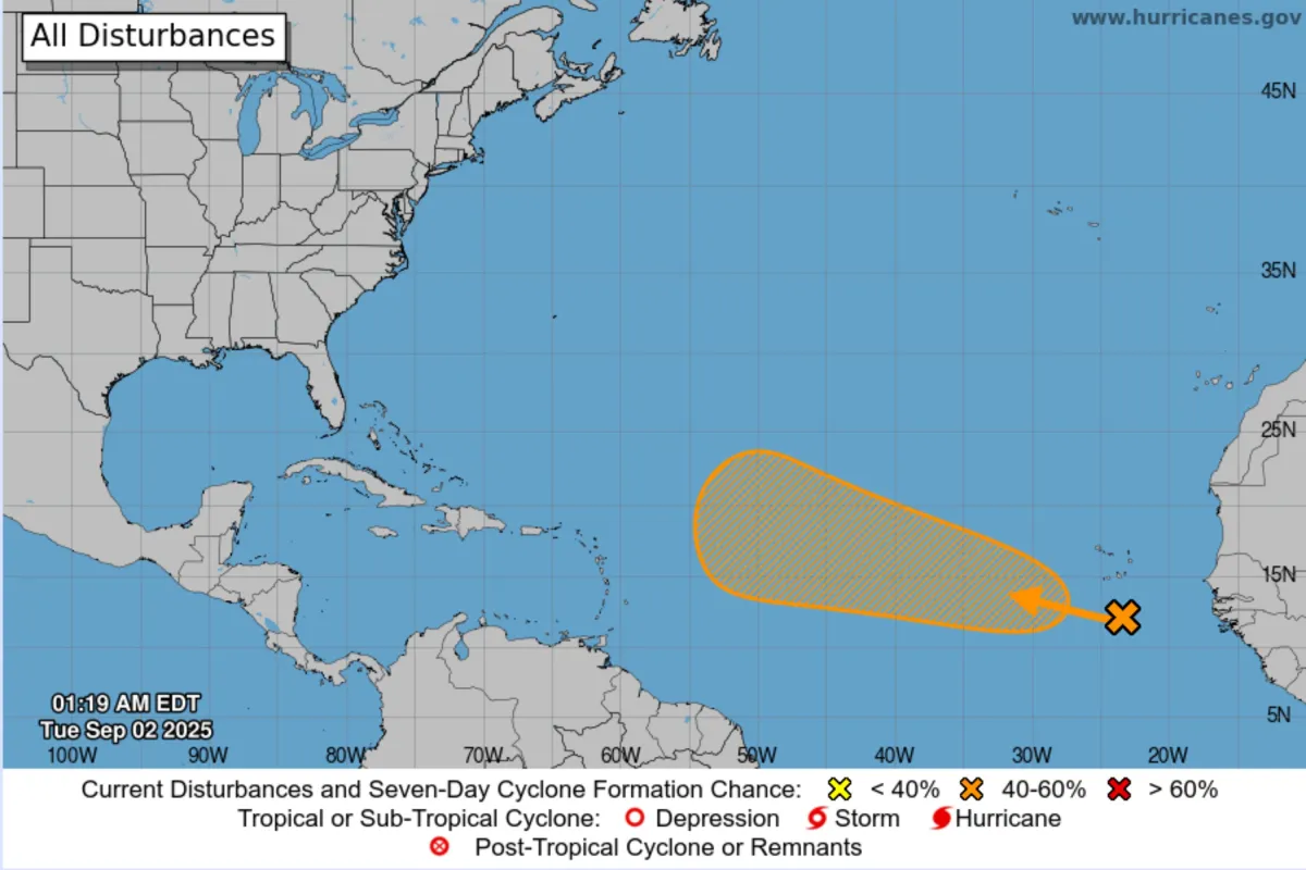 Tropical Storm Gabrielle Path, Update As Storm Chances Surge in ...