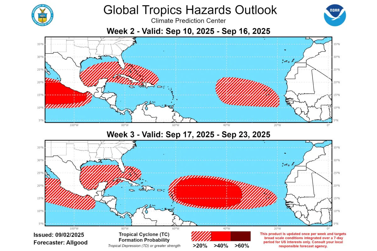 Florida Surrounded by Potential Tropical Storms in September Forecast ...