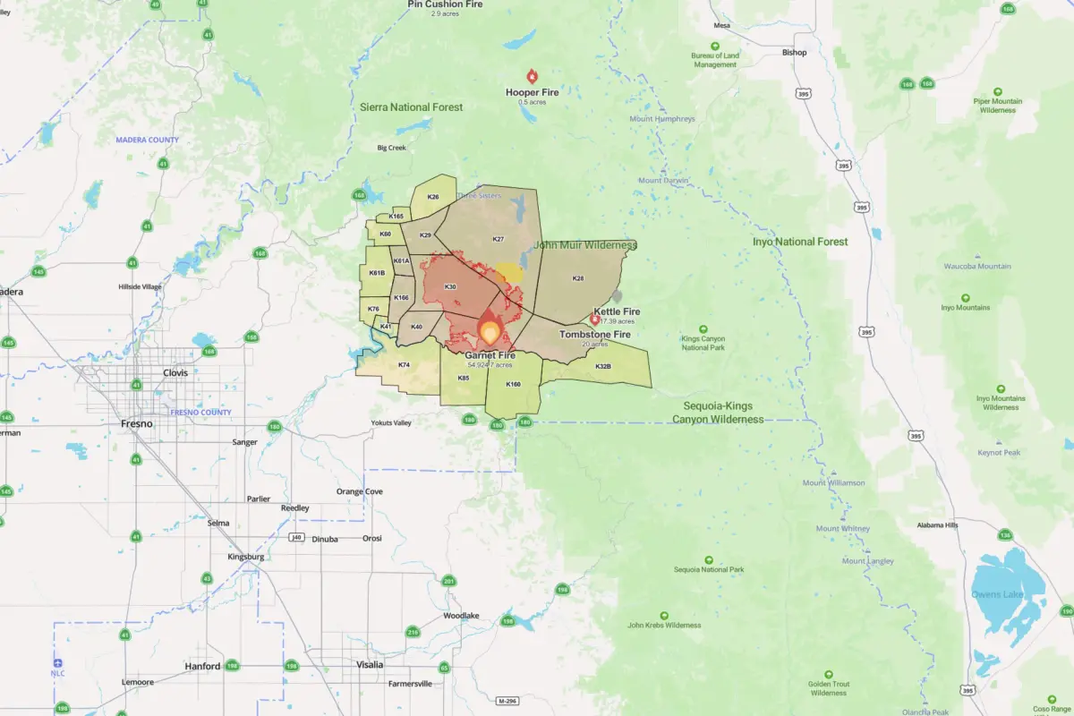 California Wildfire Map, Update as Blaze Rips Through Homes - Newsweek