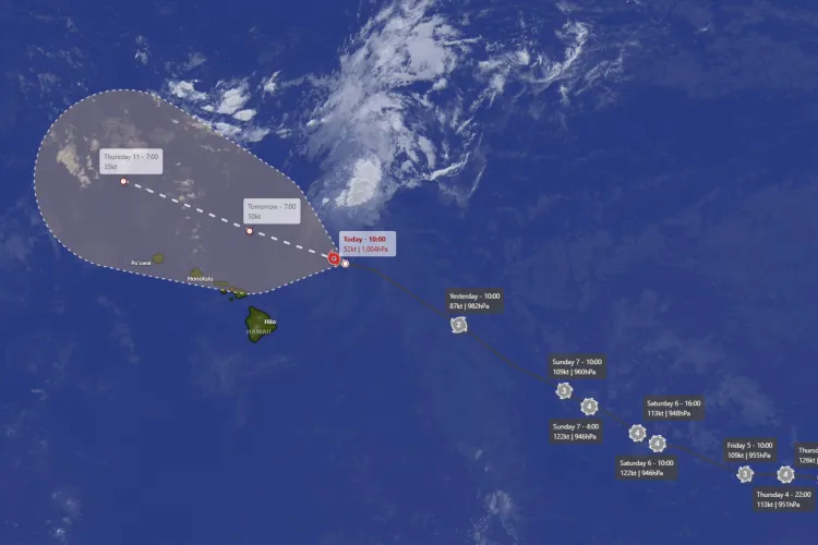 Kiko Tracker Map, Path as Hawaii Warning Issued - Newsweek