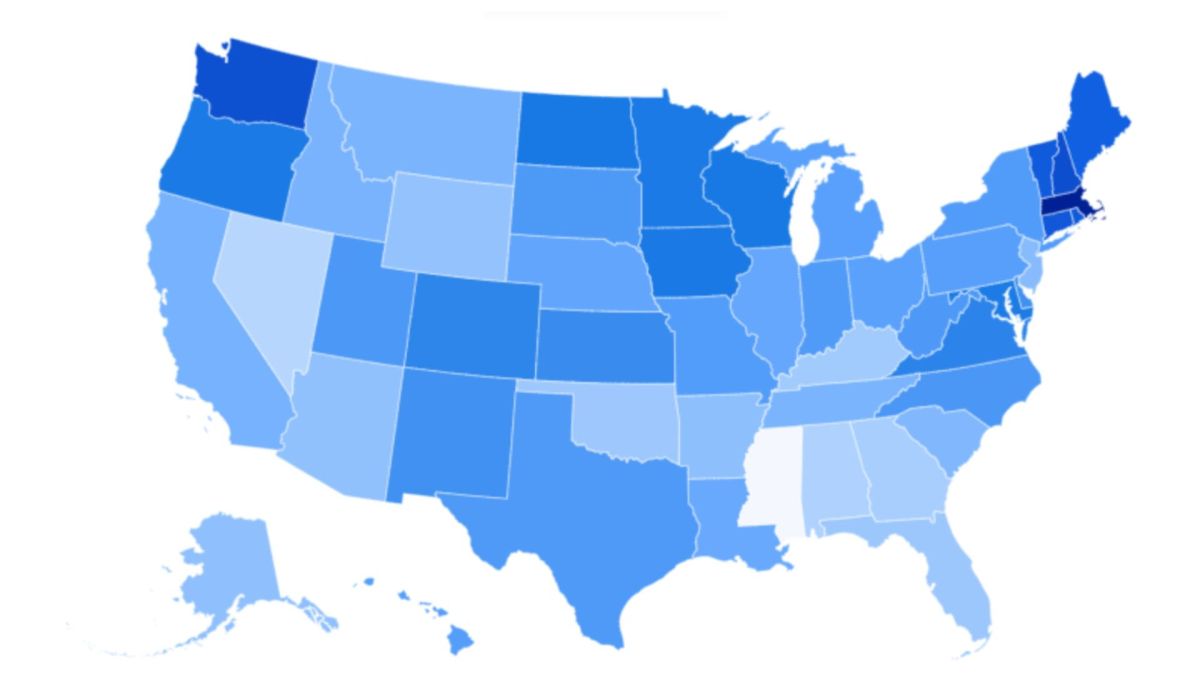 Map Shows States That Vaccinate the Most - Newsweek