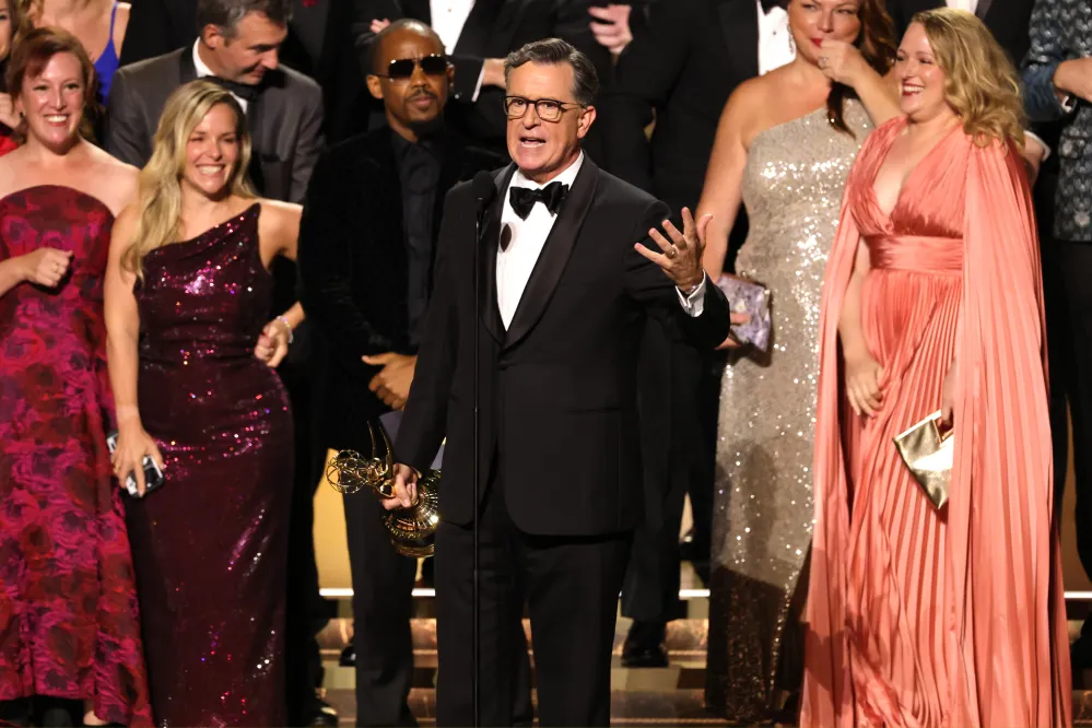 Stephen Colbert Wins Emmy After Show Cancellation—Acceptance Speech in ...