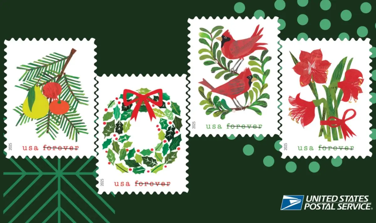 USPS Unveils Holiday Cheer Stamps For 2025 Newsweek USPS Unveils Holiday Cheer Stamps For 2025 Newsweek