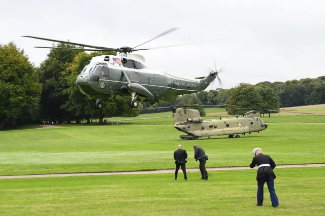 Donald Trump's Helicopter Marine One in Emergency Landing - Newsweek