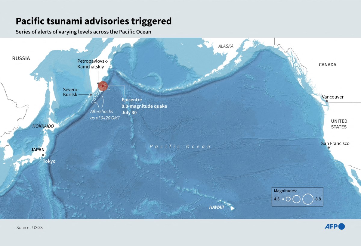 Multiple Earthquakes Slam Russian Coastline - Newsweek