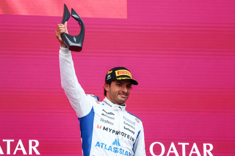 Carlos Sainz Secures First F1 Podium With Williams - 'We Are on The ...