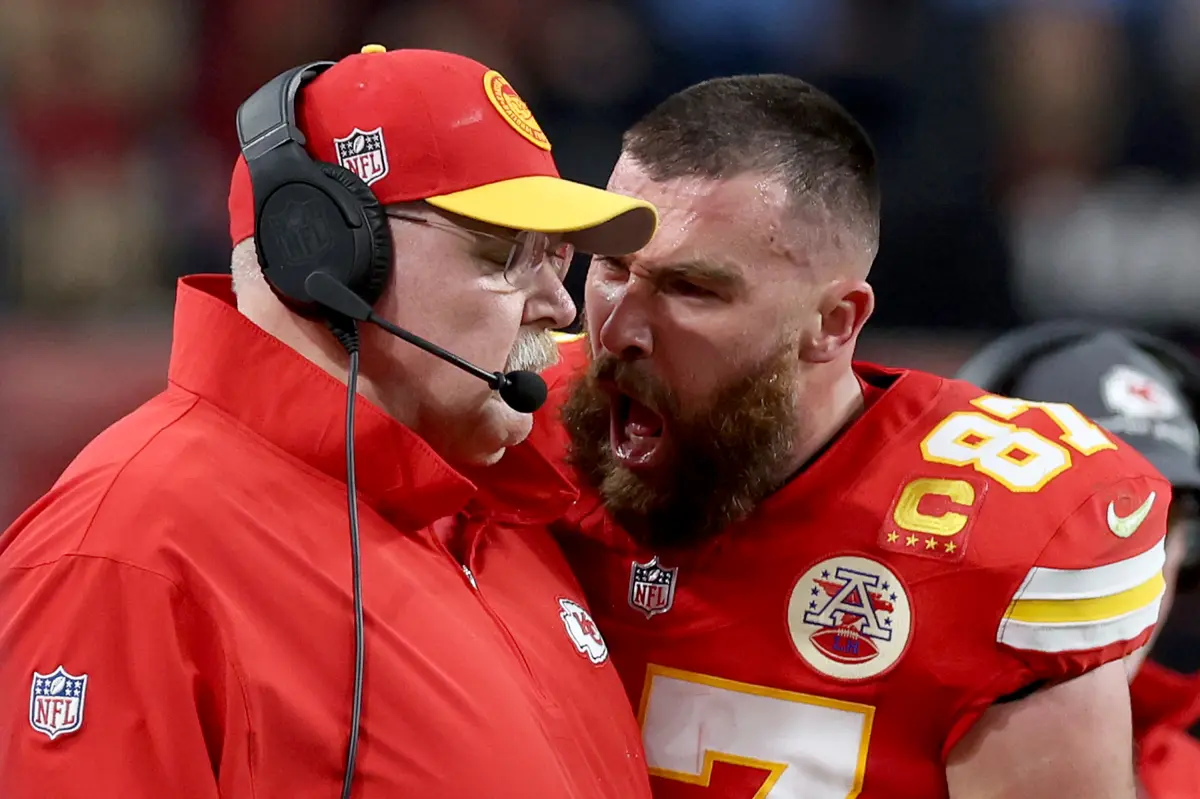 Chiefs' Travis Kelce and Andy Reid Caught in Heated Sideline Clash - Newsweek