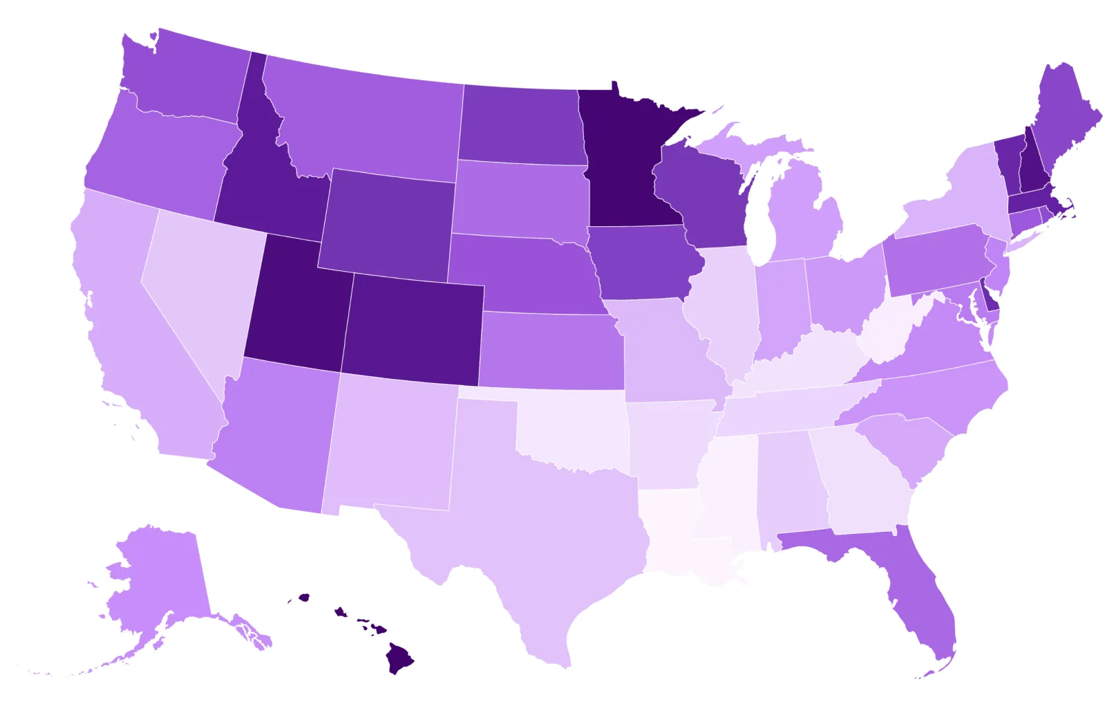 Map Shows the Best and Worst States for Senior Care - Newsweek