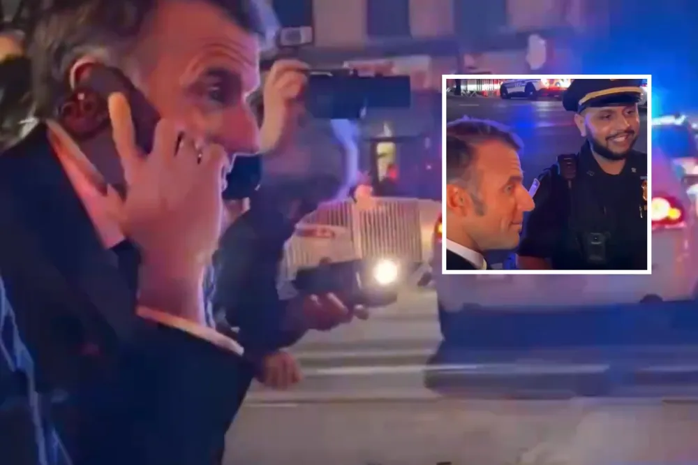 Macron Calls Trump From Street, Blocked By President's Motorcade - Newsweek