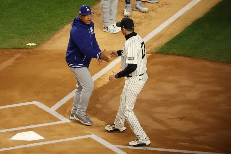 Dave Roberts Has Aaron Boone Message as Dodgers, Yankees Seek World ...