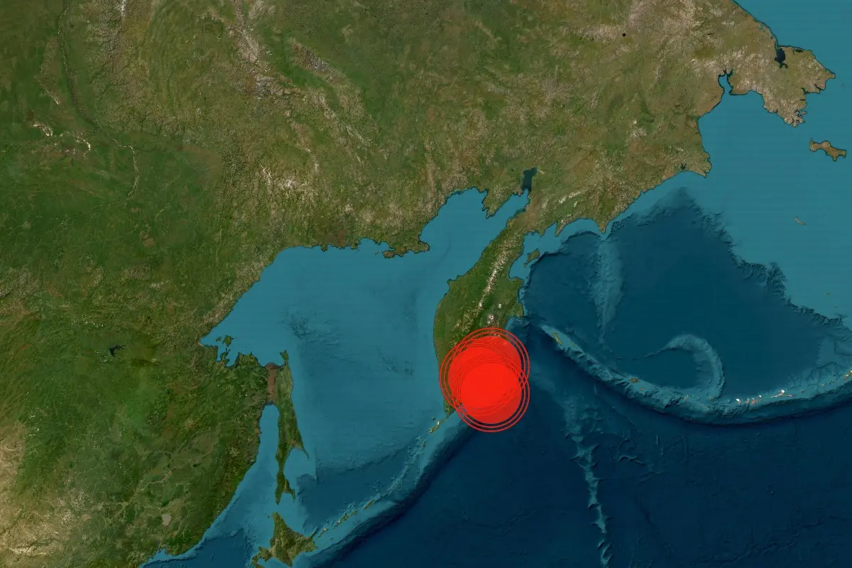 USGS Map Shows Russia Hit with Series of Earthquakes Today - Newsweek