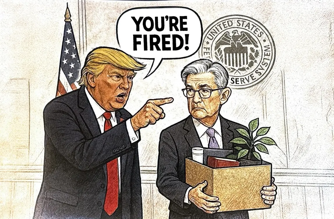 Trump Targets Jerome Powell With ‘You’re Fired!’ Cartoon Over Rate ...