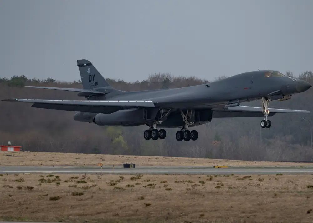 US Air Force Bombers Flex Muscles at Pacific Rivals - Newsweek