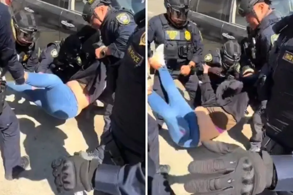 ICE Agents Rip Clothes Off Woman During Arrest, Video Shows - Newsweek