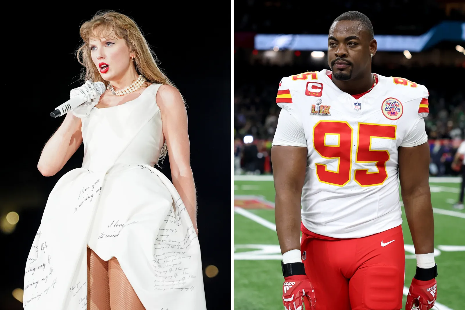 Taylor Swift reacts to Chiefs star Chris Jones singing "Fate of Ophelia ...