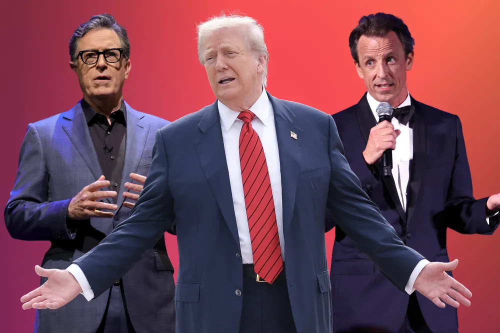 Late-night hosts tear into Donald Trump's White House construction ...