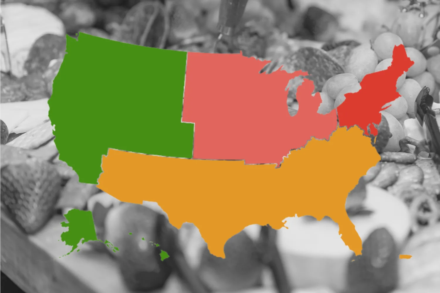 Map Reveals Most Hated Foods in the US - Newsweek