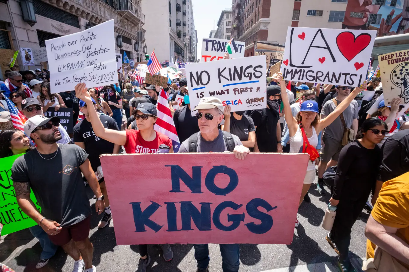 MAGA rages at 'No Kings' protests: 'Sponsored by communists' - Newsweek