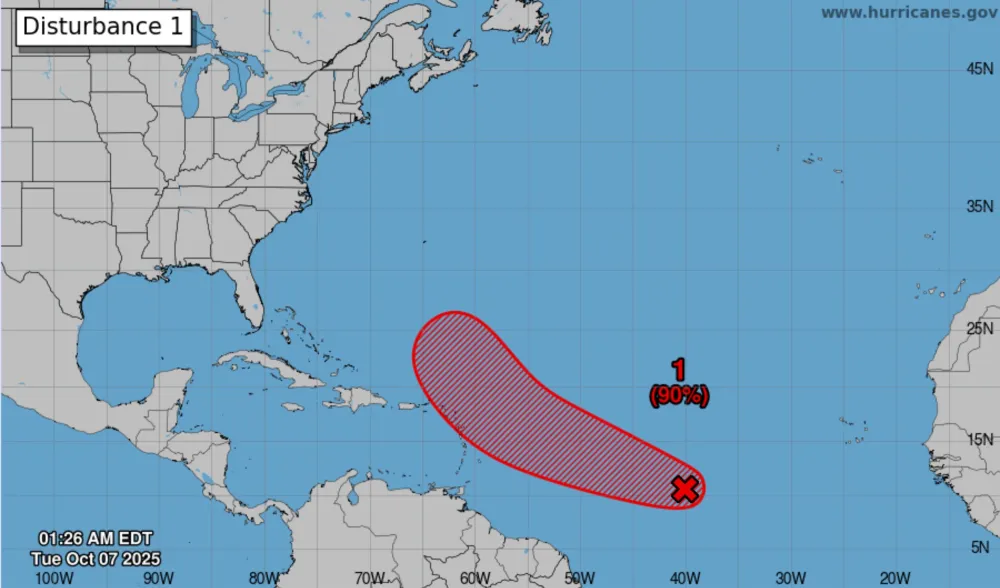 Tropical Storm Jerry chances surge - Newsweek