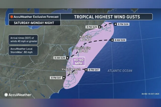 Nor'easter map shows which states face major impact this weekend - Newsweek