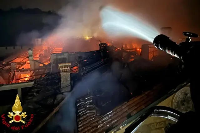 Videos Show Huge Fire Rip Through Monastery as 21 Nuns Escape - Newsweek