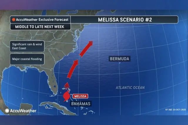 Tropical Storm Melissa maps show two possible scenarios - Newsweek
