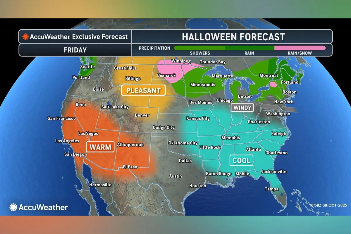 Halloween Forecast Map Shows Weather in Each State - Newsweek