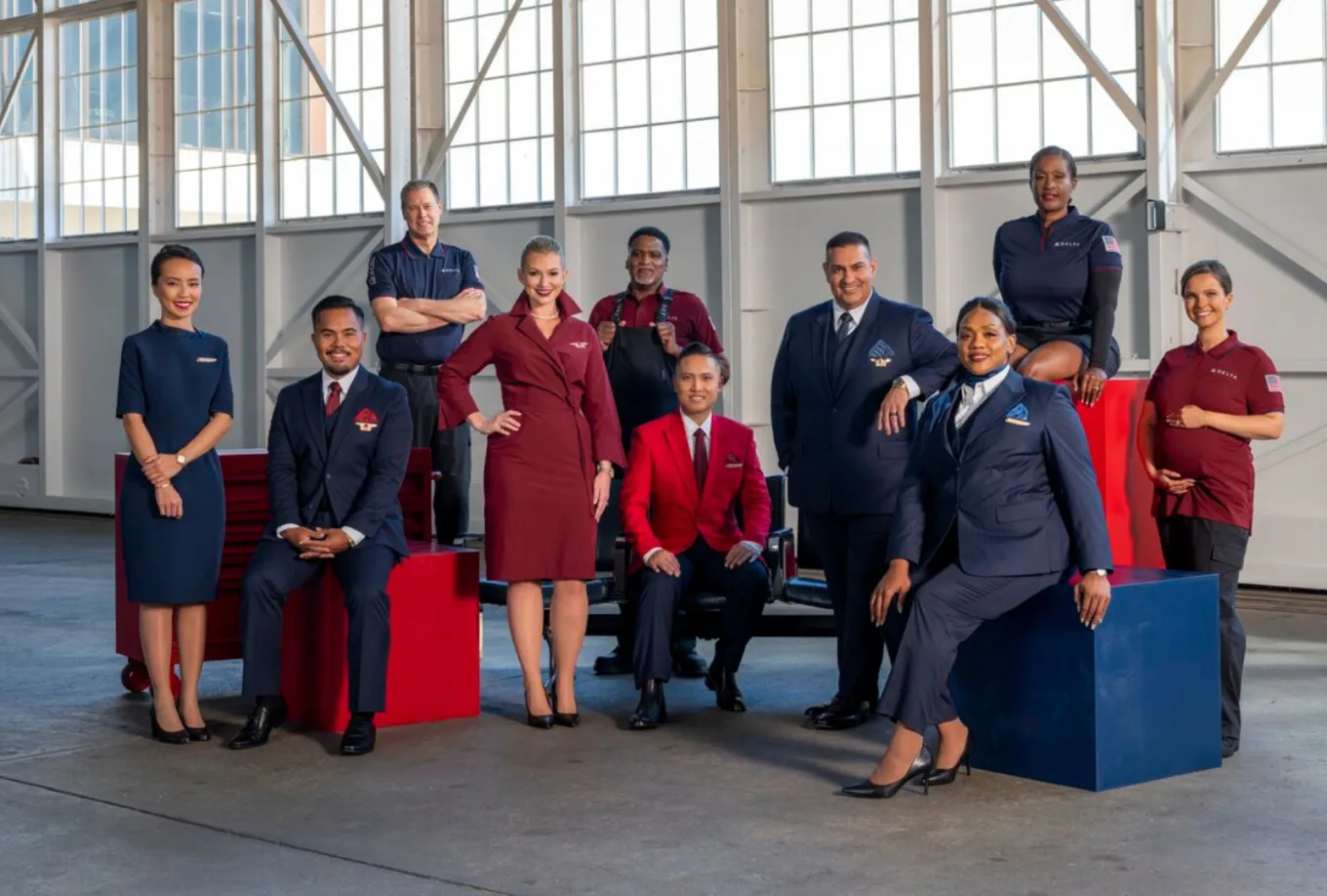 Goodbye Purple, Hello Red: Delta’s Flight Attendants Get New Uniforms ...
