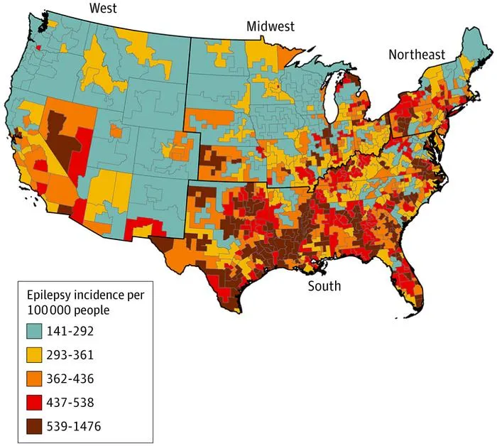 First-of-Its-Kind Map Reveals States With Most Epilepsy Cases - Newsweek