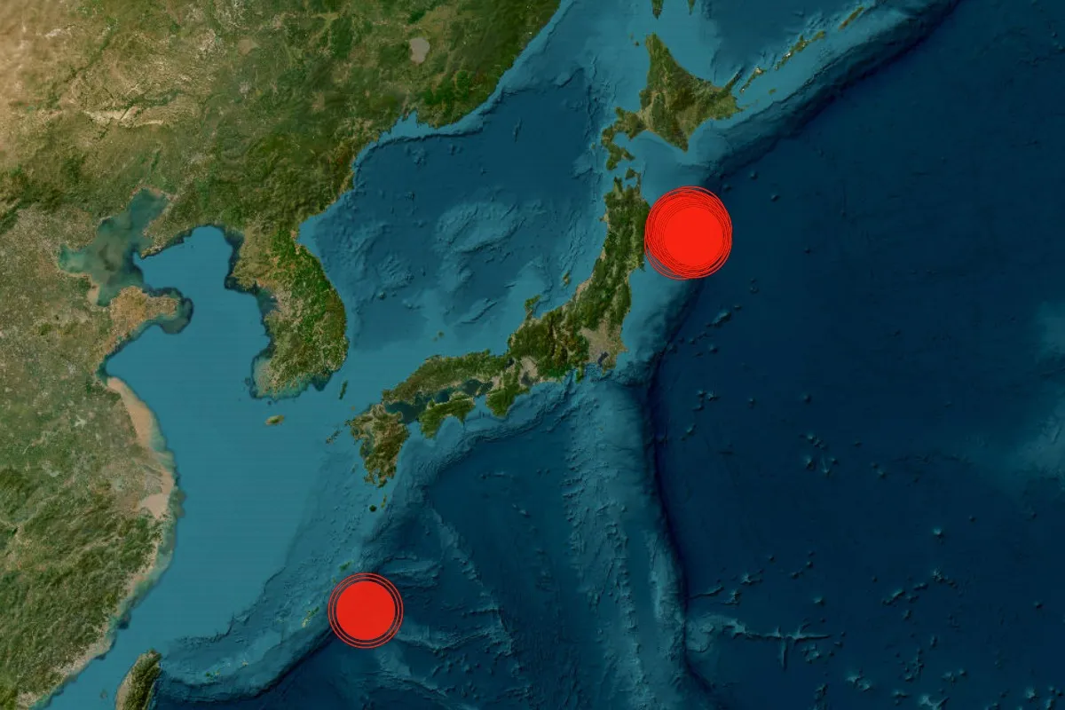 Japan Hit With Multiple Earthquakes Following Tsunami Warning - Newsweek