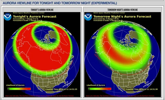 Map Reveals States Where Aurora Could Appear Tonight As CME Train Hits ...