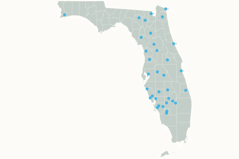 Map Shows Florida Cities Set to Freeze as Record Cold to Strike - Newsweek