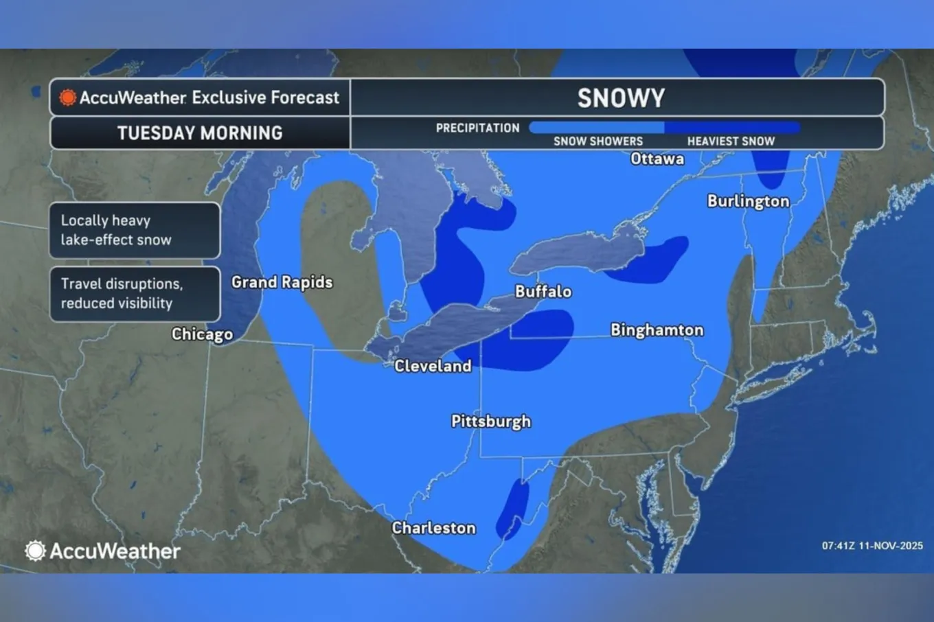 Winter weather maps show states facing snow, plunging temperatures ...