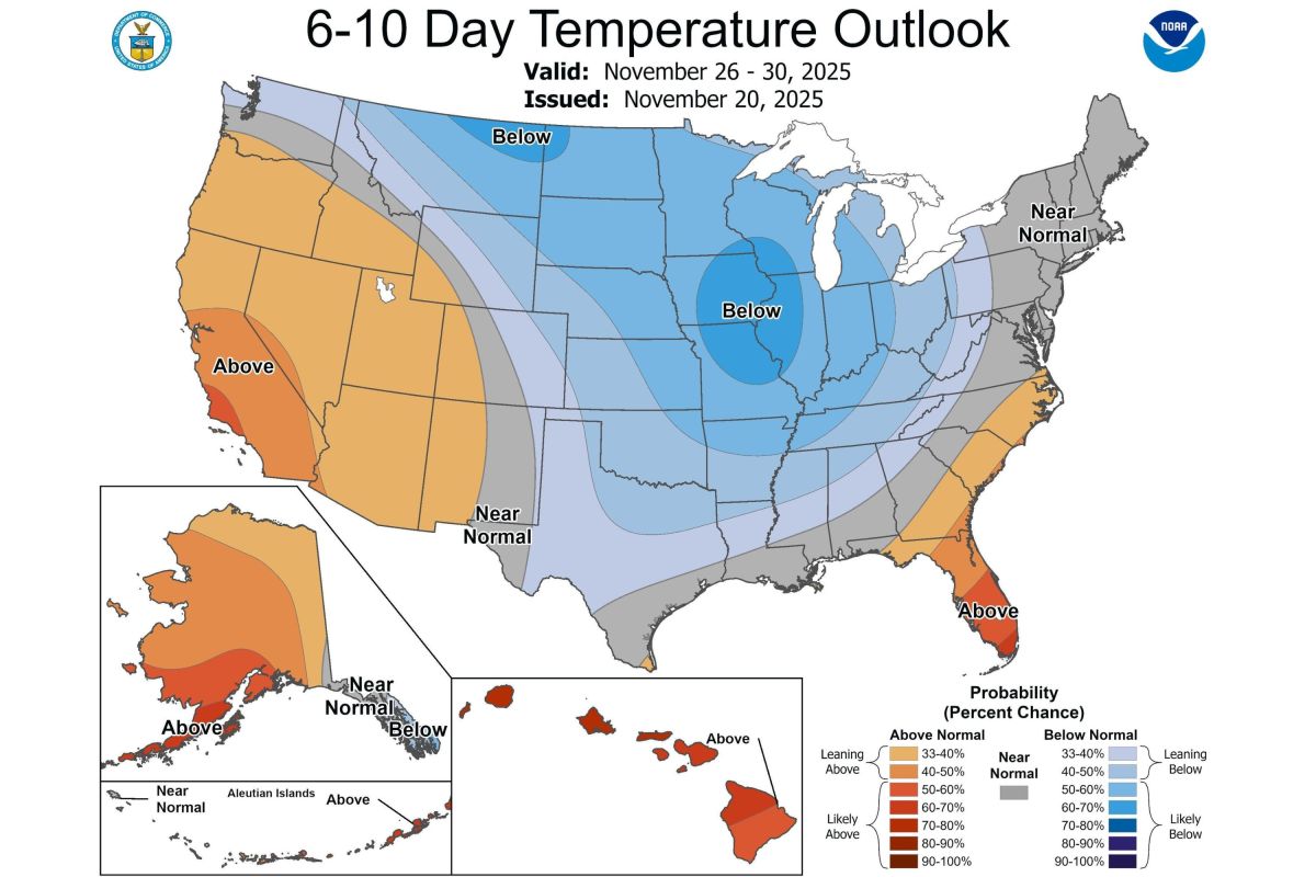Thanksgiving Week Weather Map Shows Forecast for Each State - Newsweek