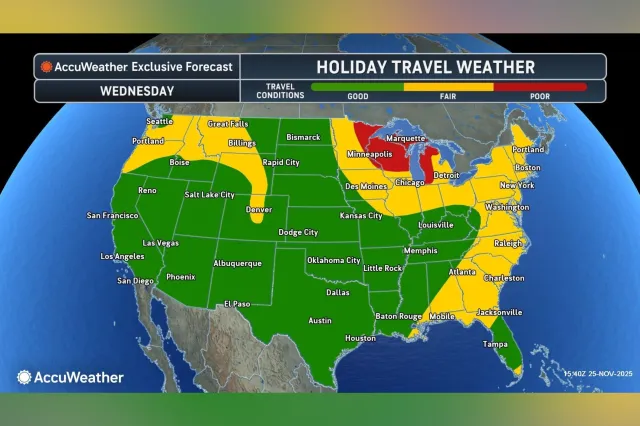 Thanksgiving Forecast Maps Show Travel Weather in Every State - Newsweek