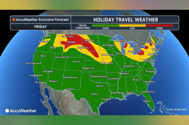 Thanksgiving Forecast Maps Show Travel Weather in Every State - Newsweek