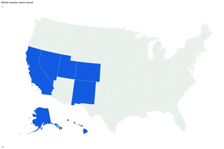 Winter Storm Map Shows Urgent Weather Alerts Issued In 7 States - Newsweek