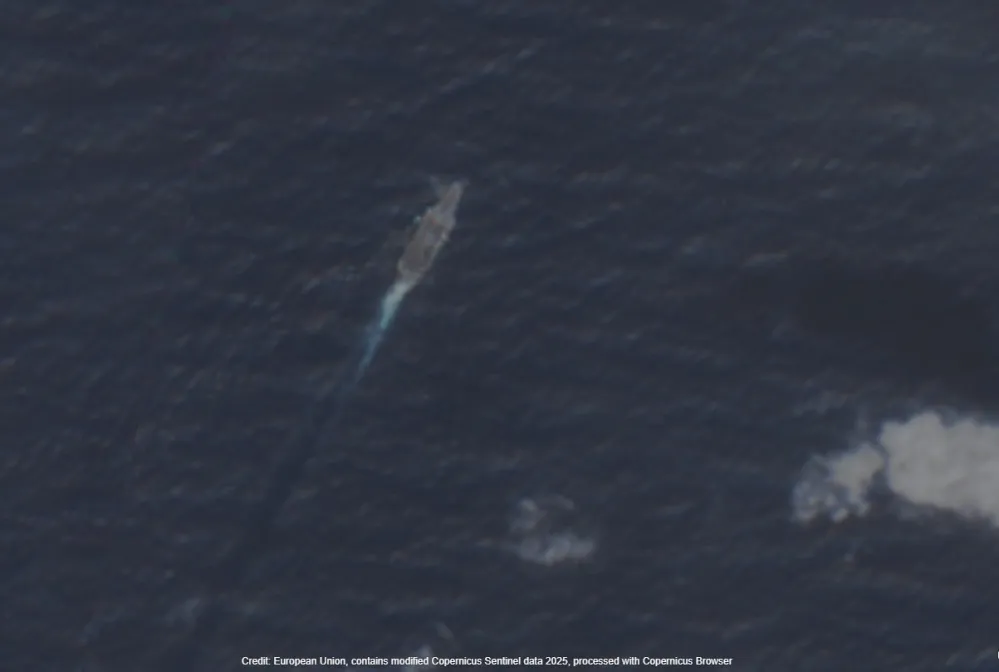 Satellites Show US Carrier Strike Group in Contested South China Sea ...