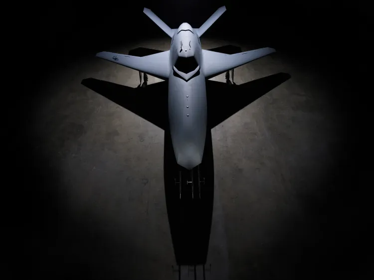 Exclusive: Photos show new flying drone that could accompany next-gen jets - Newsweek