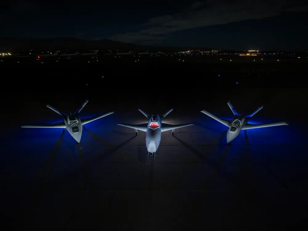 Exclusive: Photos show new flying drone that could accompany next-gen jets - Newsweek