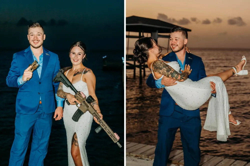 Kyle Rittenhouse Gets Married, Poses With Guns in Wedding Pics - Newsweek