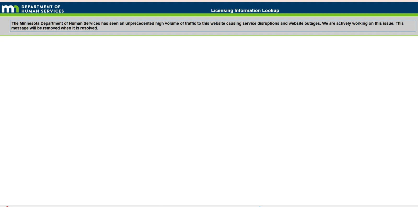 Minnesota DHS website crashes amid daycare fraud accusations - Newsweek